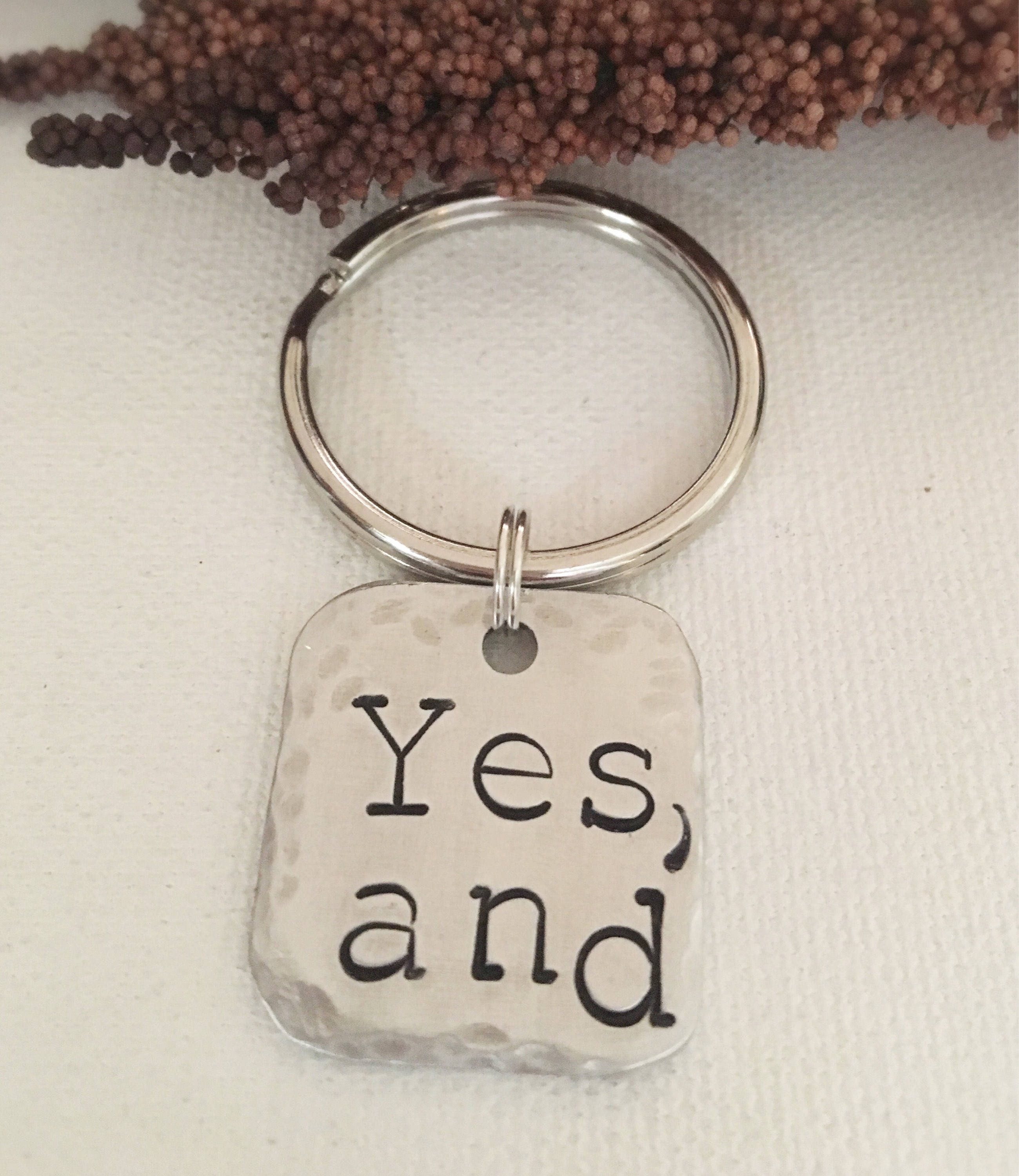 Yes And Gift for Actors Improv Key Ring Improvisation | Etsy