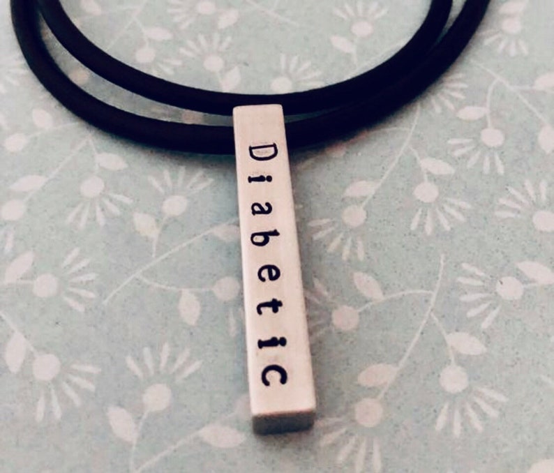 Medical Alert Necklace Medical ID Necklace Diabetic - Etsy