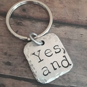 Yes And, Gift for Actors, Improv, Key Ring, Improvisation, Comedian ...