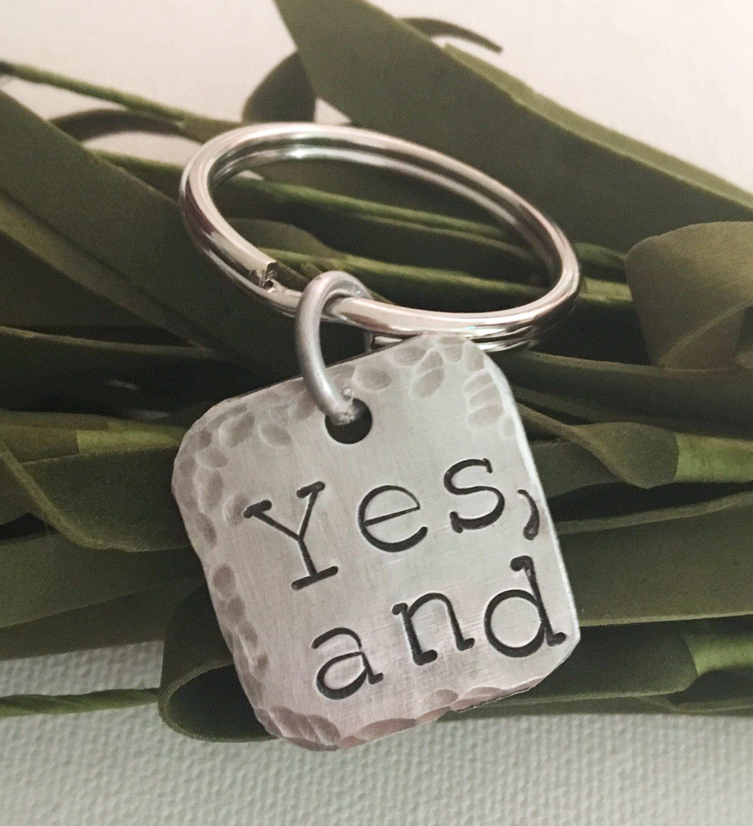 Yes And Gift for Actors Improv Key Ring Improvisation | Etsy