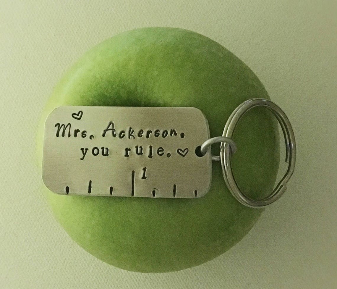 Personalized Teacher Gift, Teacher Key Ring, Teacher Gift, Teachers ...