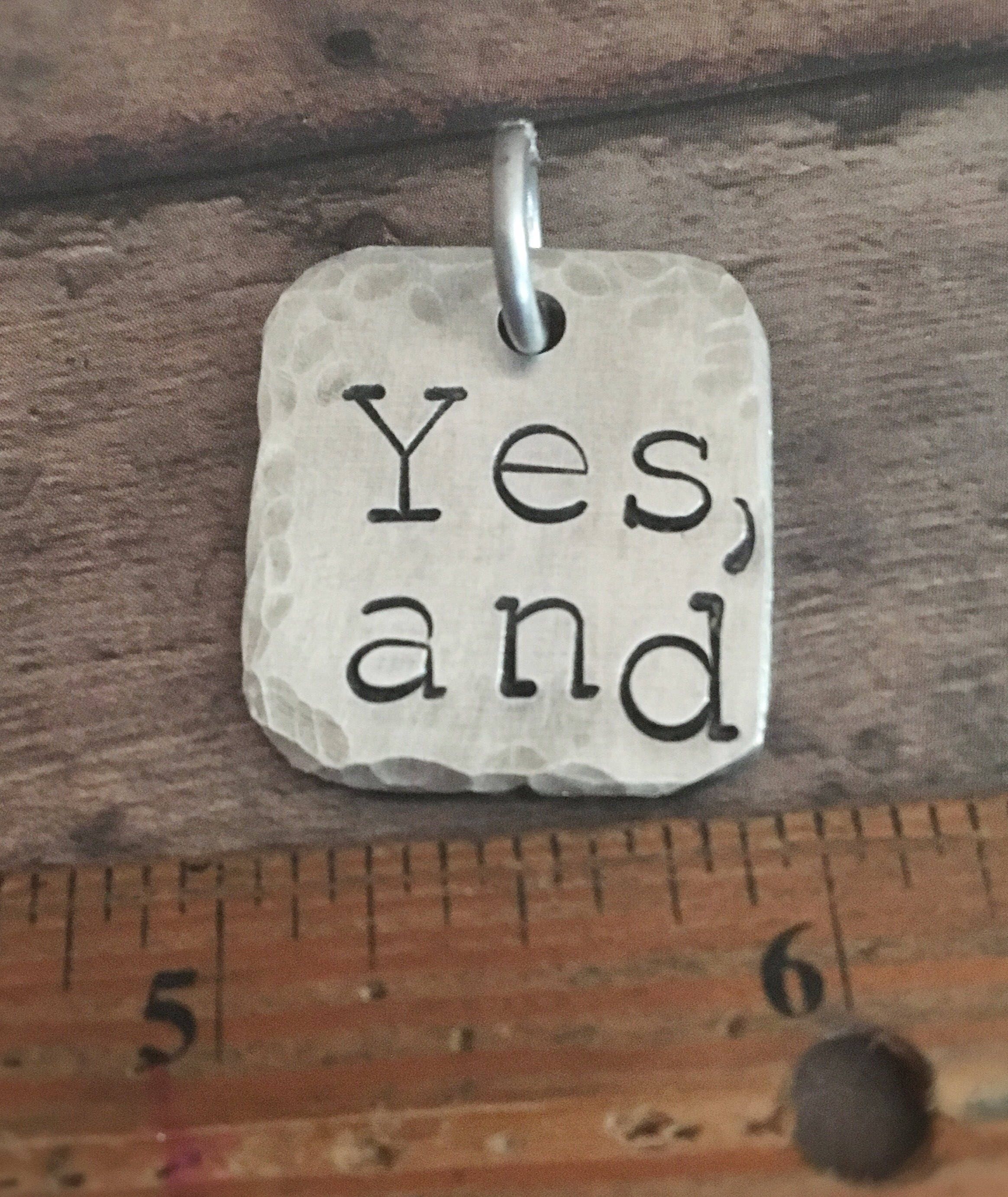 Yes And Gift for Actors Improv Key Ring Improvisation | Etsy