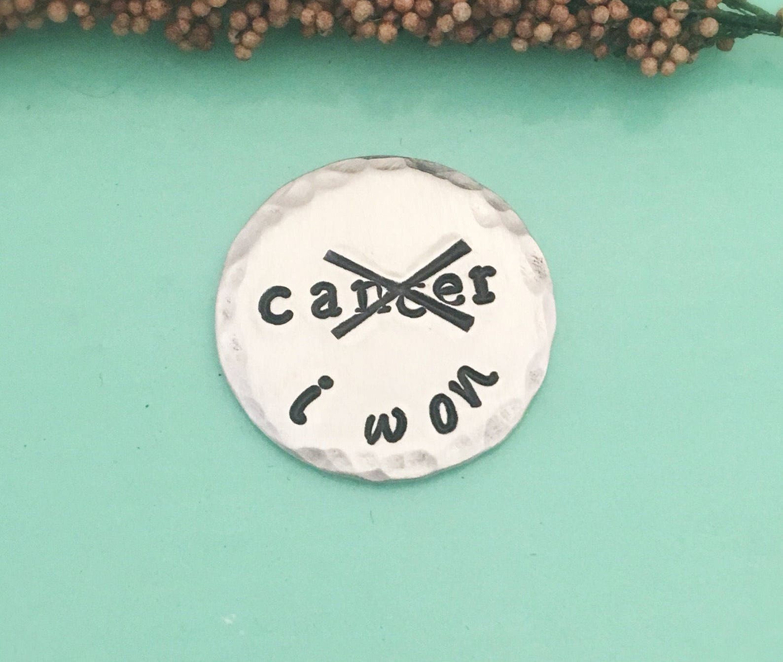 Cancer Milestone Token I Beat Cancer Cancer Survivor Gift - Etsy