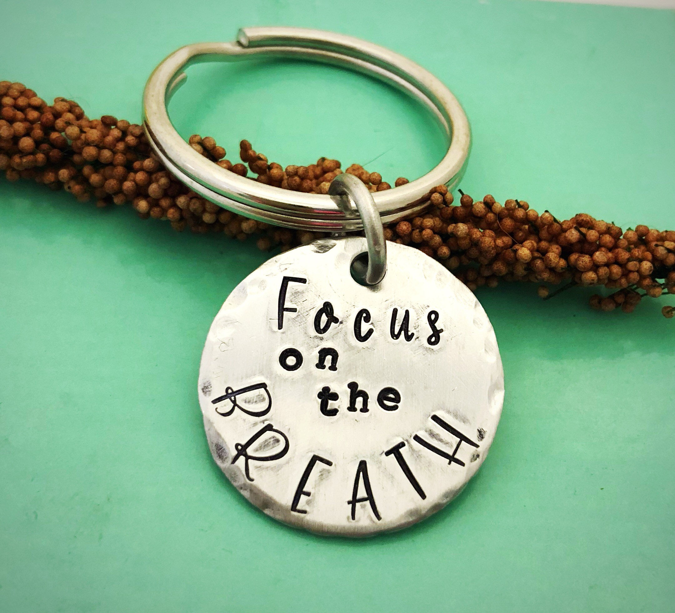 Focus on the Breath, Key Ring, Mindfulness, Mental Health, Mindful ...