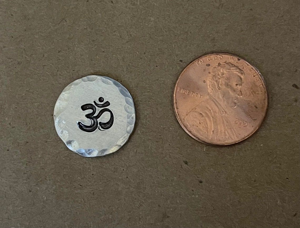 Om Aum Ohm Pocket Token, Meditation Coin, Inspirational Coin, Aum ...