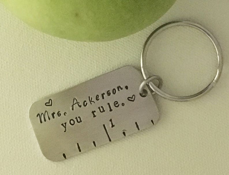 Personalized Teacher Gift, Teacher Key Ring, Teacher Gift, Teachers ...
