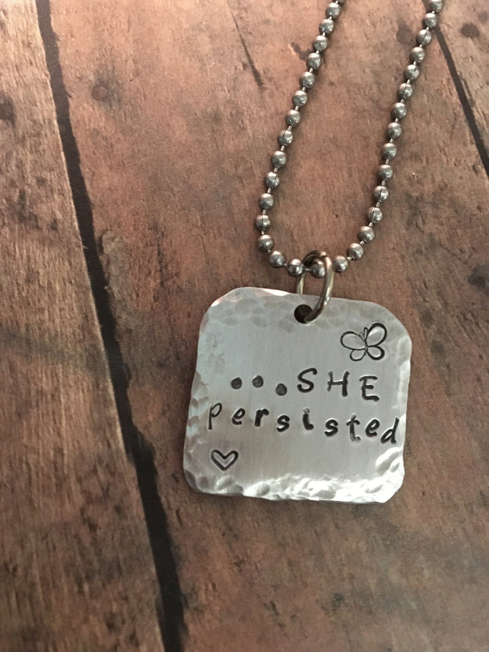 She Persisted Necklace, Nevertheless She Persisted, Persist Necklace ...