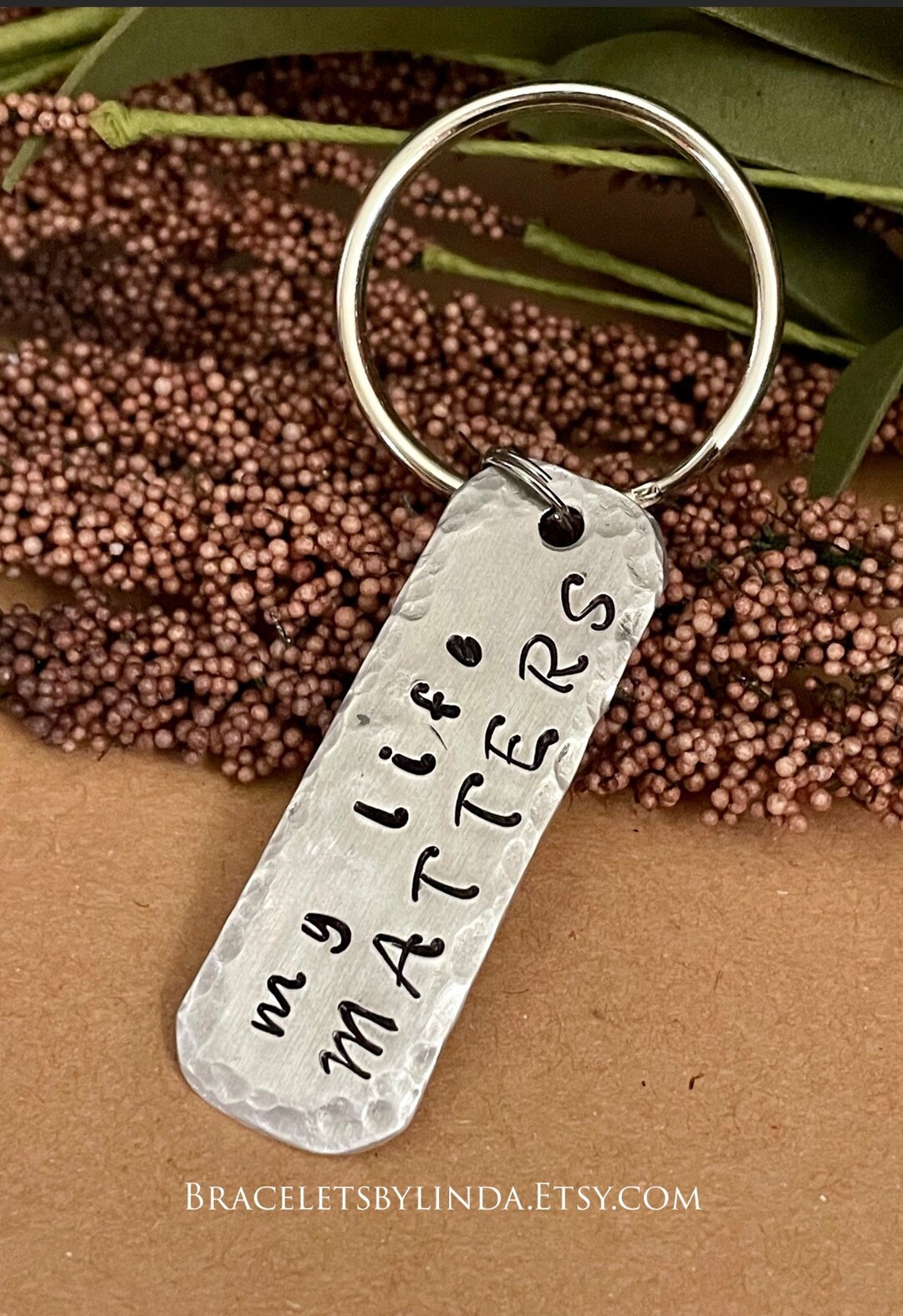 Personalized Key Ring, My Life Matters, Mental Health Awareness, Eating ...