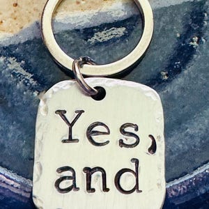 Yes And, Gift for Actors, Improv, Key Ring, Improvisation, Comedian ...