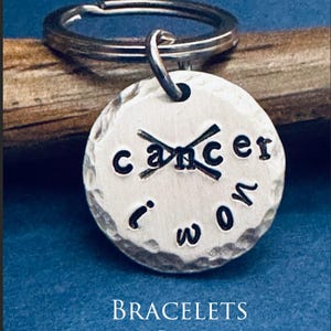 Cancer Milestone Token, I Beat Cancer, Cancer Survivor Gift, Hand ...