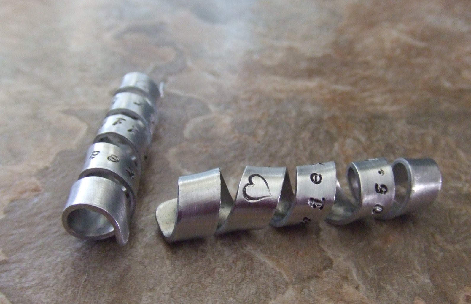 Hidden Message Jewelry Add On Handstamped Secret Message - Etsy