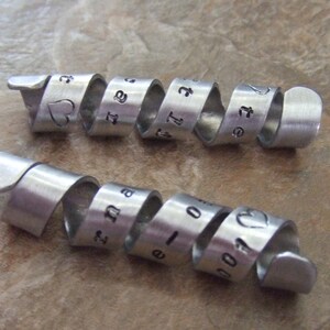 Hidden Message Jewelry Add- On, Handstamped Secret Message Spiral, Add ...