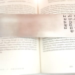 Never Enough Books Bookmark, Custom Bookmark, Handstamped Bookmark ...