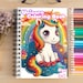 Magical Unicorn Coloring Book for Kids, Creative Painting Fun for ...