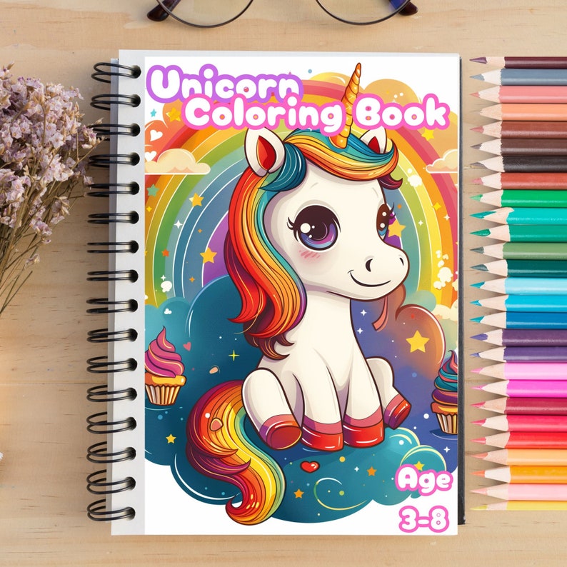Magical Unicorn Coloring Book for Kids, Creative Painting Fun for ...