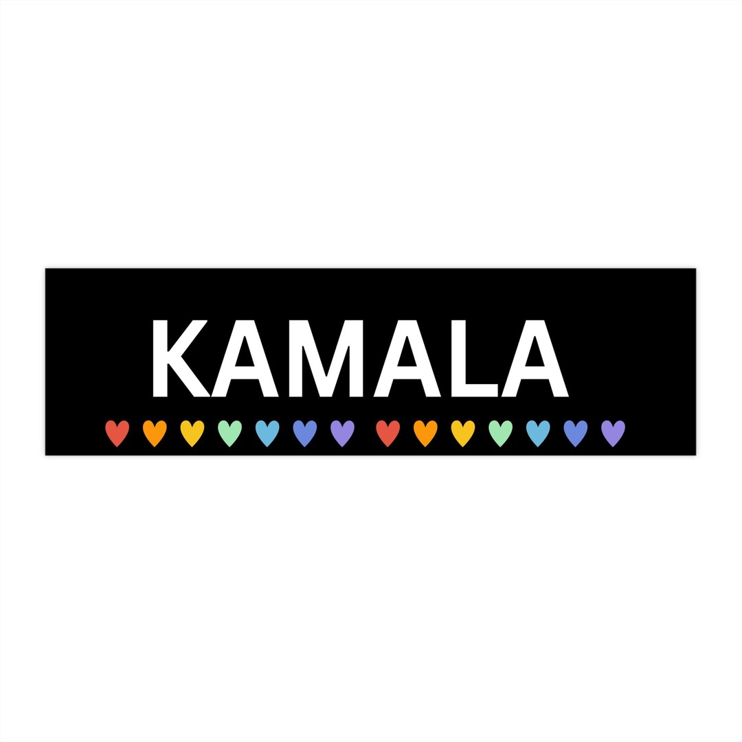Kamala Harris Bumper Sticker, Harris for President Sticker, Democrat ...