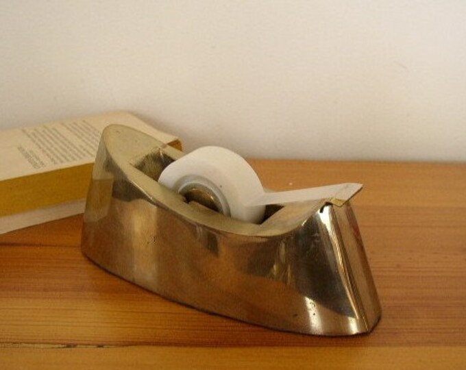 Vintage Brass Tape Dispenser - Etsy