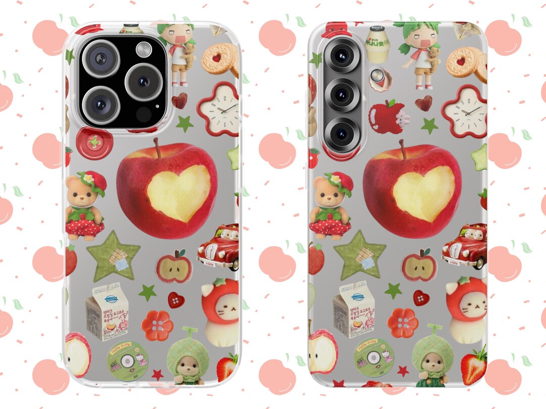 Flexi Cases, Juminocore Trinketcore Red and Green Apple Themed Phone ...