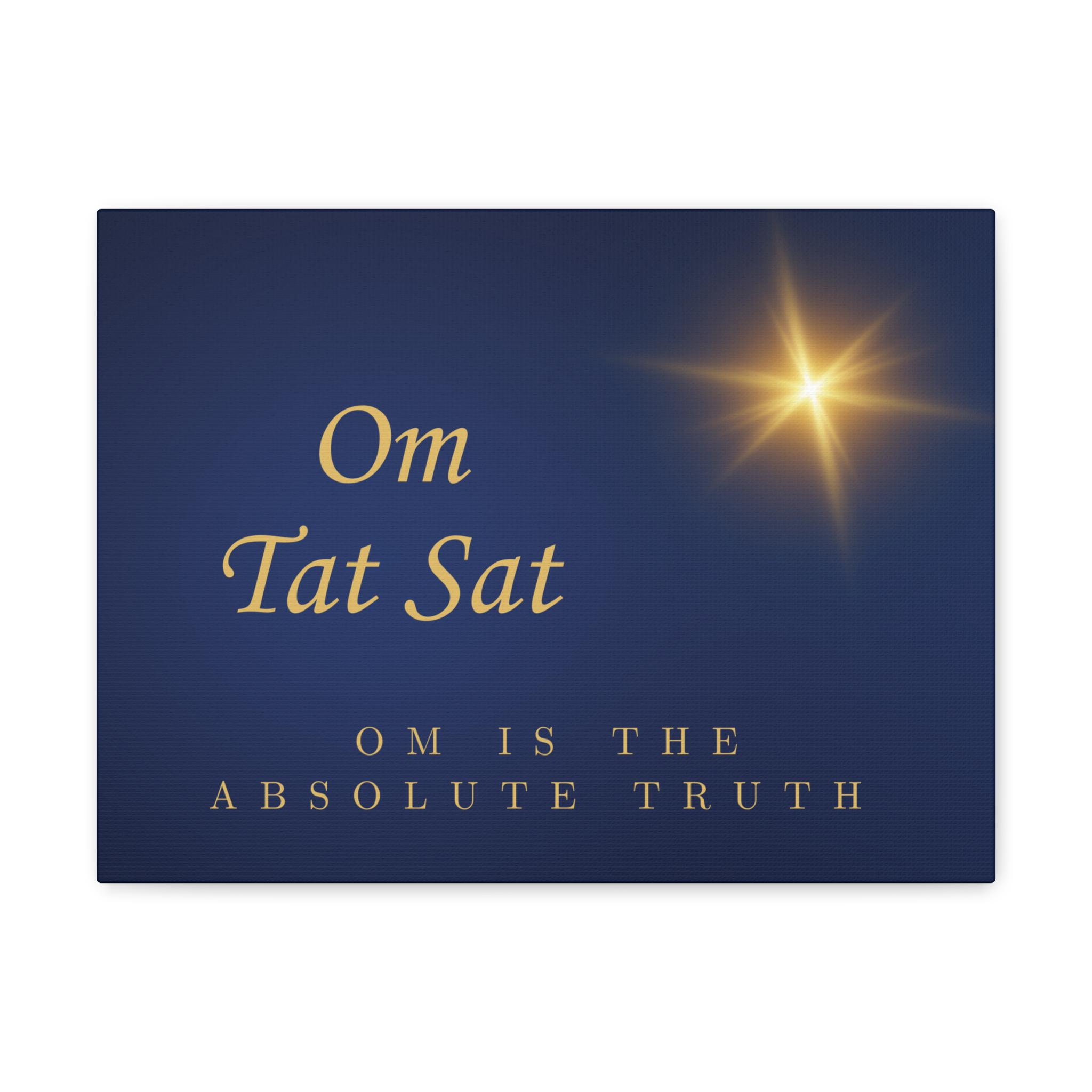 Canvas Art - Sanskrit Mantra "om Tat Sat" - Etsy