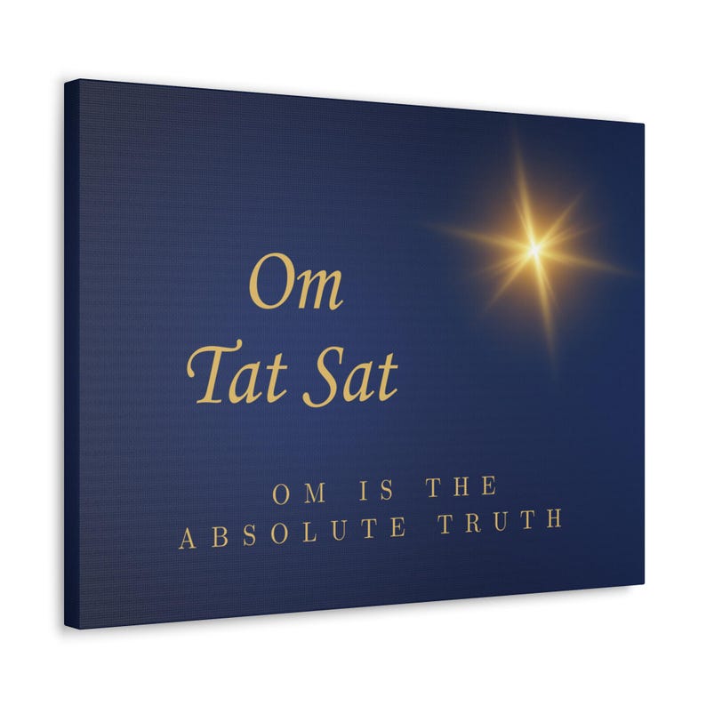 Canvas Art - Sanskrit Mantra "om Tat Sat" - Etsy