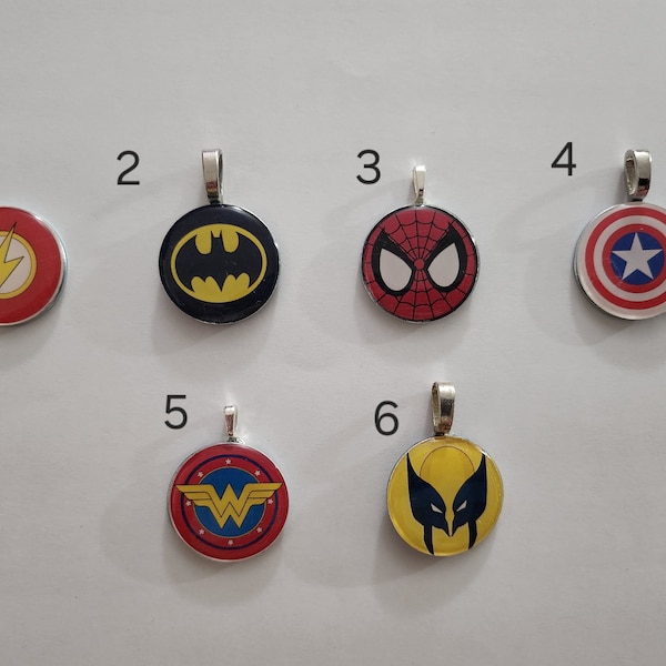 Superhero Necklace - Etsy