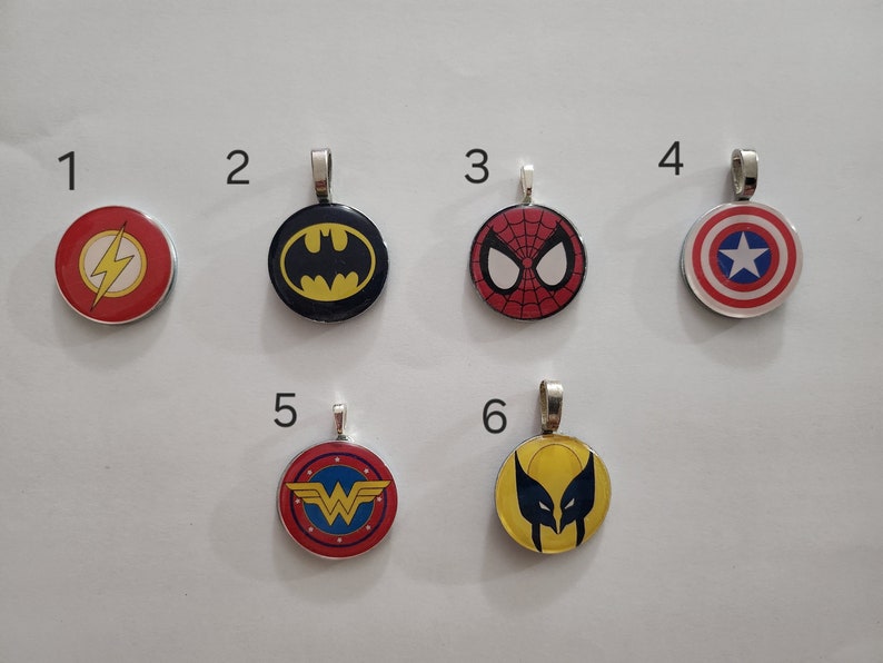 Superhero Washer Pendant - Etsy
