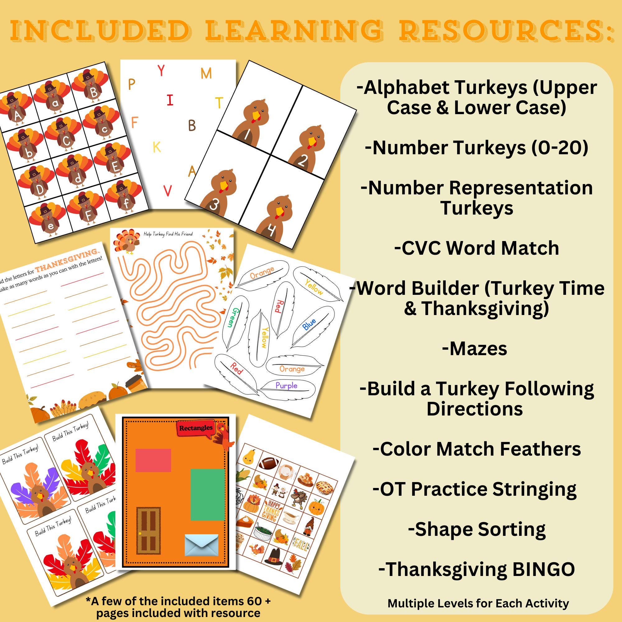 Thanksgiving Sensory Bin - Etsy