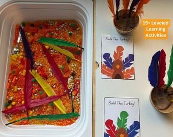 Thanksgiving Sensory Bin,autumn Harvest Sensory Bin, Fall Sensory Kit ...
