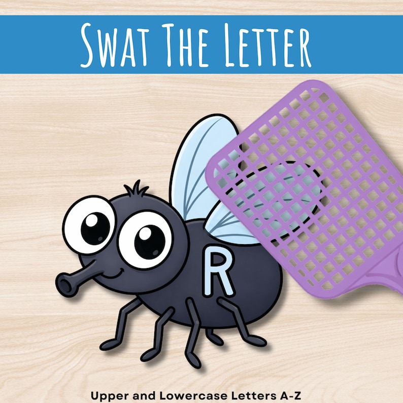 Swat the Letter Game | Alphabet Recognition Activity | Uppercase ...