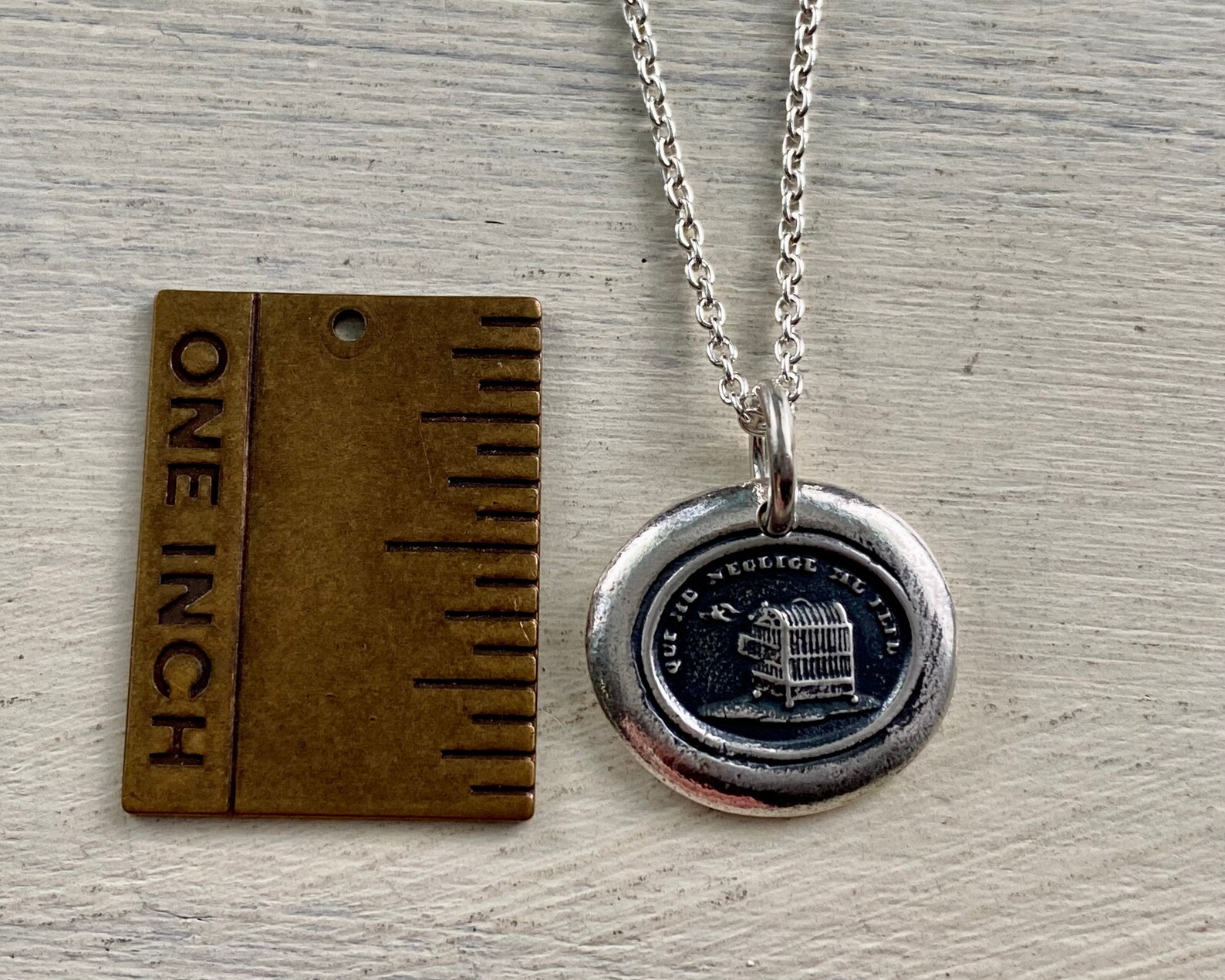 Bird Cage Wax Seal Necklace Bird Flying From Cage Pendant - Etsy