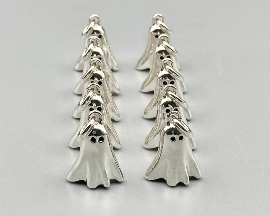 Ghost Necklace Pendant ... Spooky Halloween Jewelry ... Firstborn Ghost ...