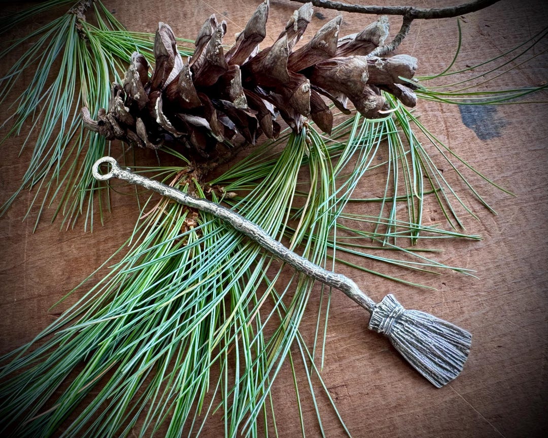 Witch Besom Broom - Cocktail Stirrer, Home Decor, Tree Ornament, Magic ...