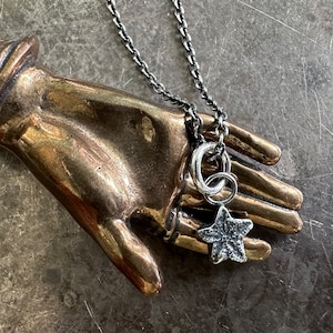 Tiny Star Fossil Necklace Pendant - Crinoid Star Fossil Jewelry - Etsy