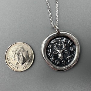 St. Hubert Wax Seal Necklace - St. Hubertus Stag Pendant - Saint of ...