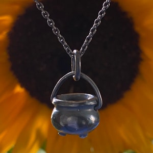 Witch's Cauldron Necklace Pendant - Halloween Jewelry - Etsy