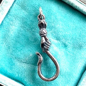Jewelry Hook - Figural Hand Holding Serpent Hook - Snake Hook ...
