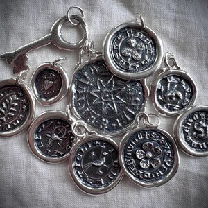 Crow Wax Seal Necklace - Friendship - Medieval Wax Seal Jewelry - Etsy