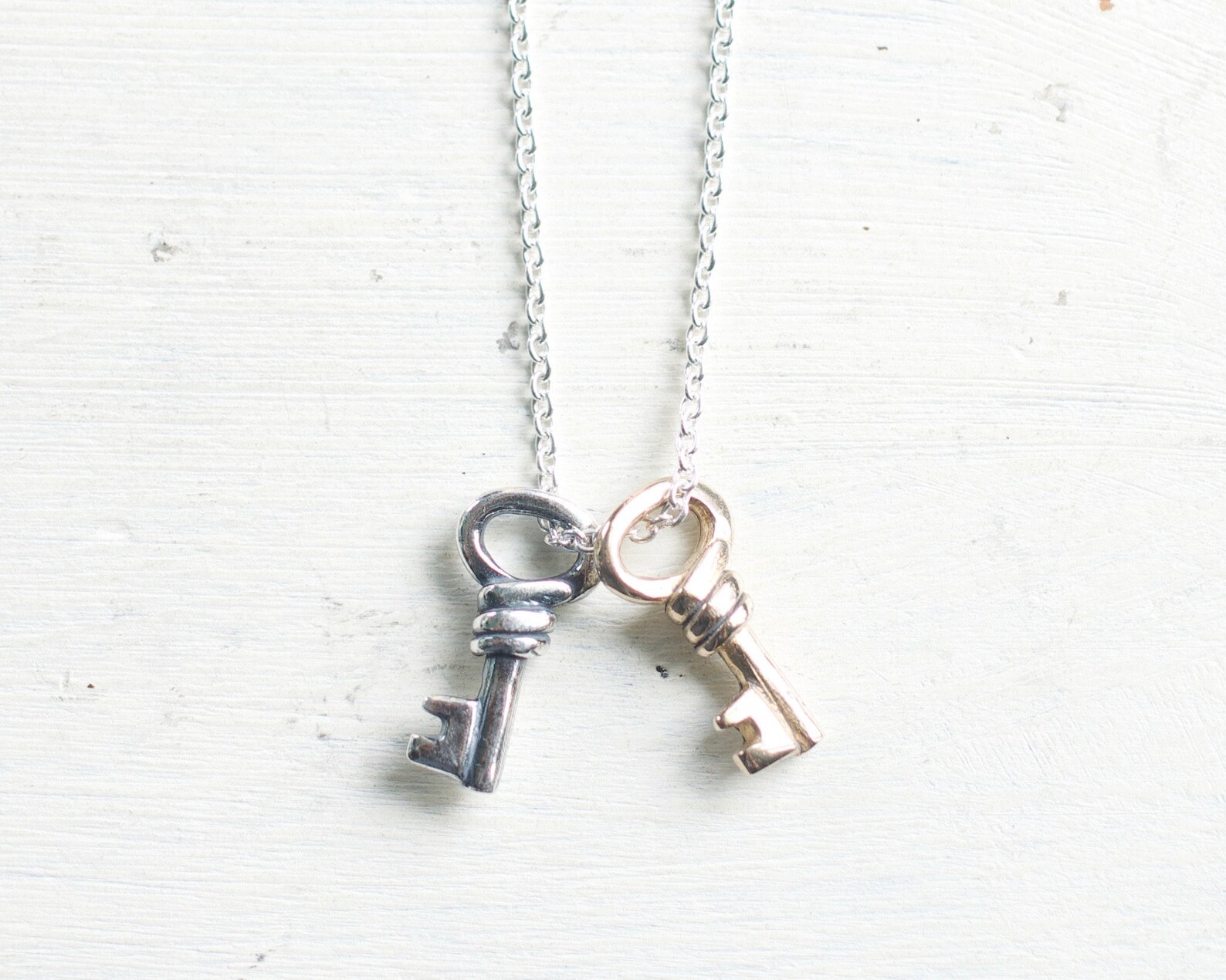 Skeleton Key Necklace Charm Tiny Skeleton Key Charm | Etsy