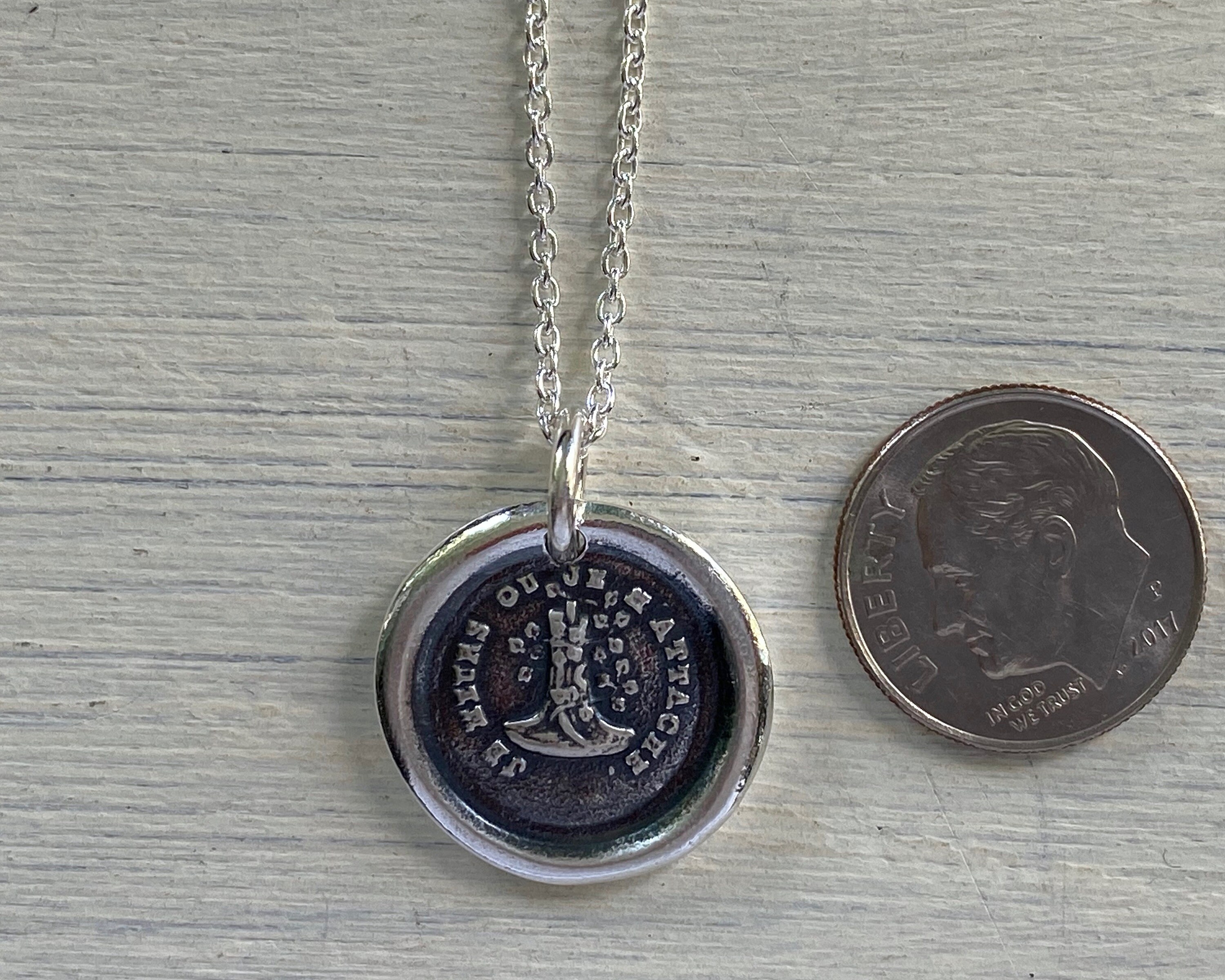 Honeysuckle Vine Entwining Hazel Tree Wax Seal Necklace Life | Etsy