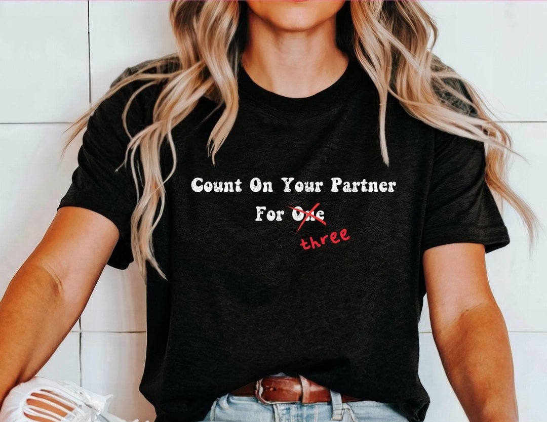Count on Your Partner for Three Funny Euchre Tshirt, Card Game Tee ...