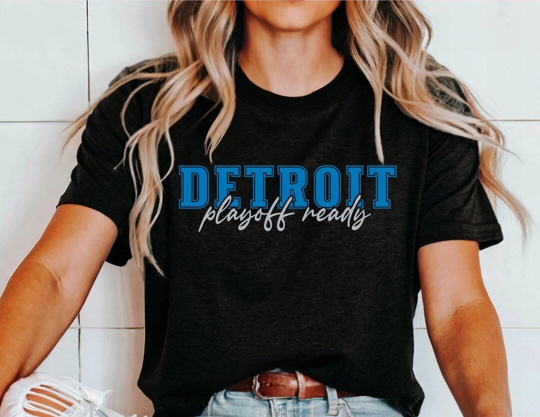 Detroit Playoff Ready Unisex Tee, Lions Football Fan Apparel, Sports ...