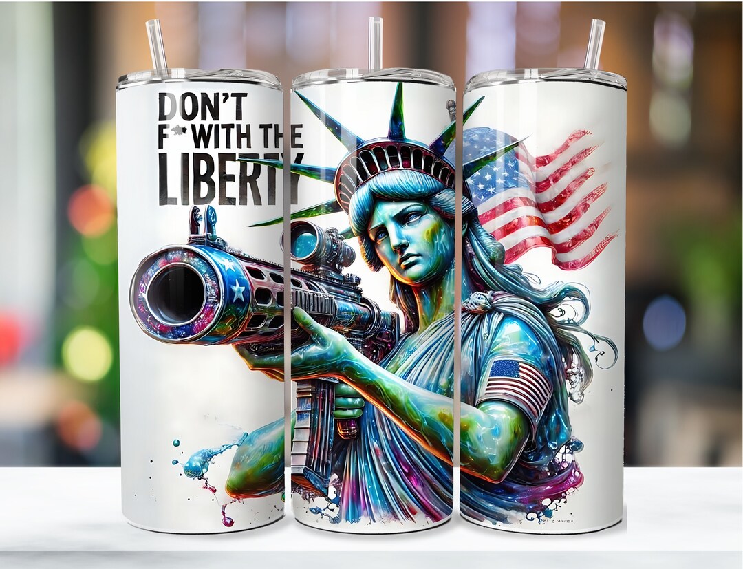 Statue of Liberty Tumbler Wrap: Patriotic Rocket Launcher Design ...