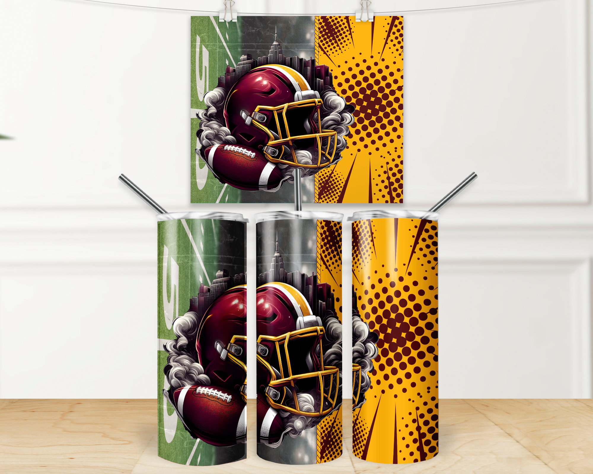 Add Your Text 20 Oz Skinny Tumbler Wrap, American Football Helmet PNG ...