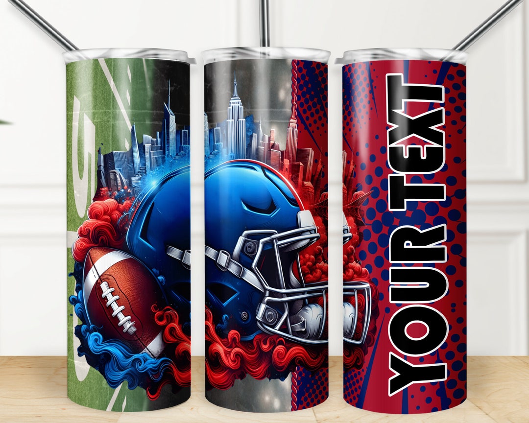 Add Your Text 20 Oz Skinny Tumbler Wrap, American Football Helmet PNG ...