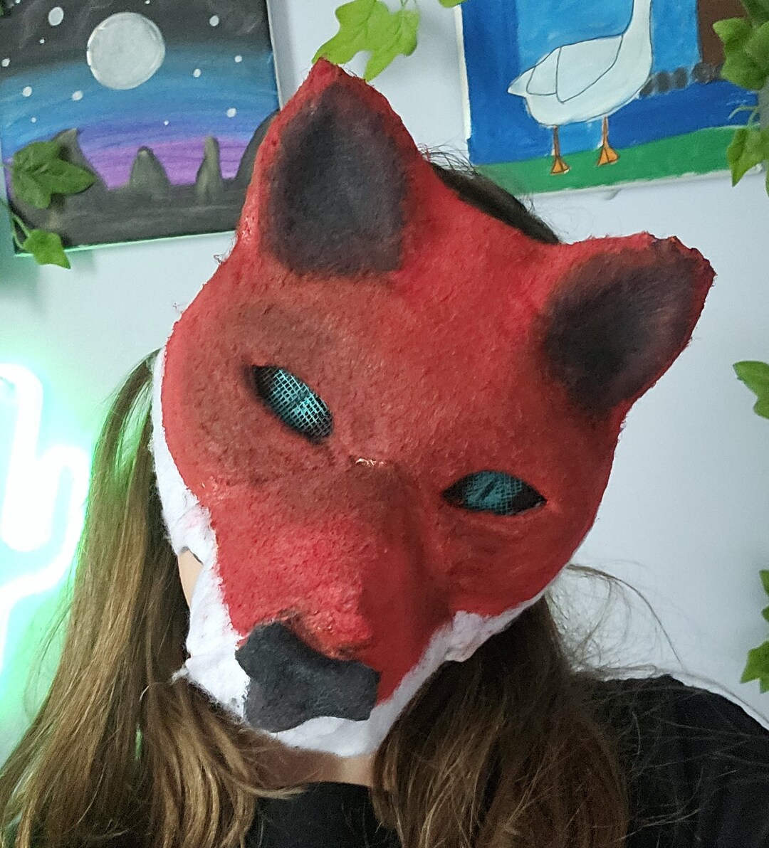 Roxy the Red Fox Handmade Animal Mask - Etsy