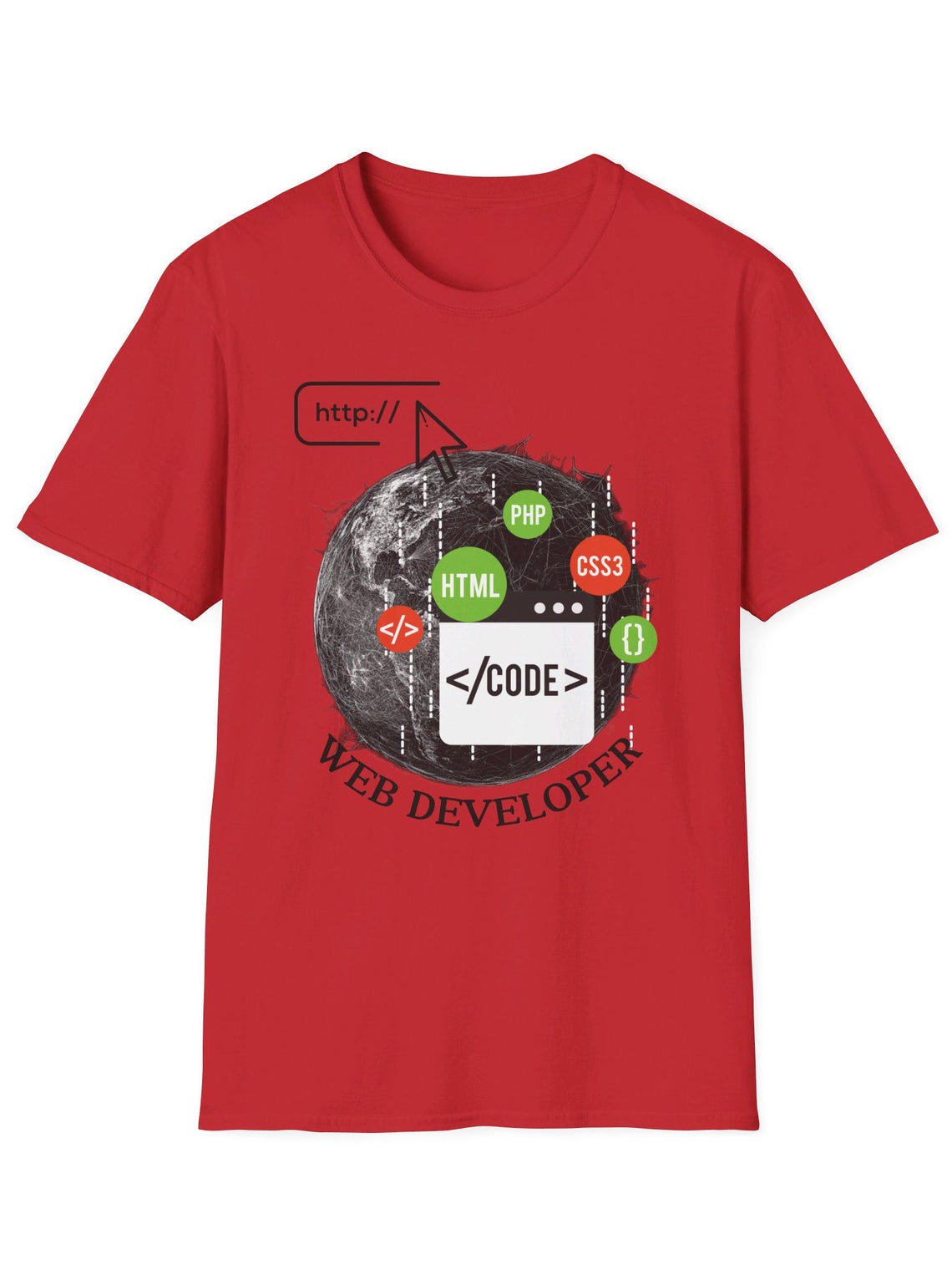 Funny Web Developer Tee - Code the Future - Essential Programmer Gift ...