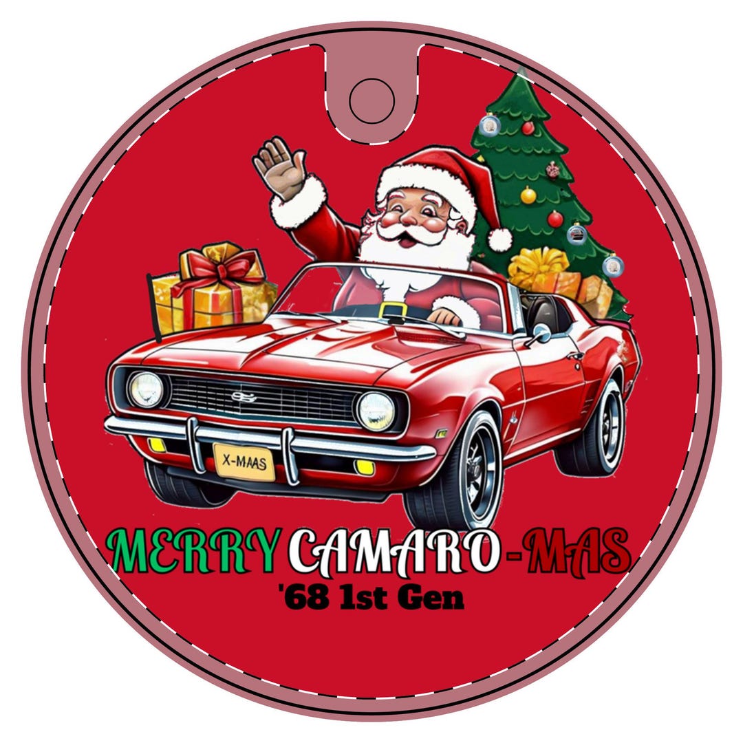Merry Camaro-mas Vintage 1968 Chevy Camaro Christmas Ornament, (1pc) - Etsy