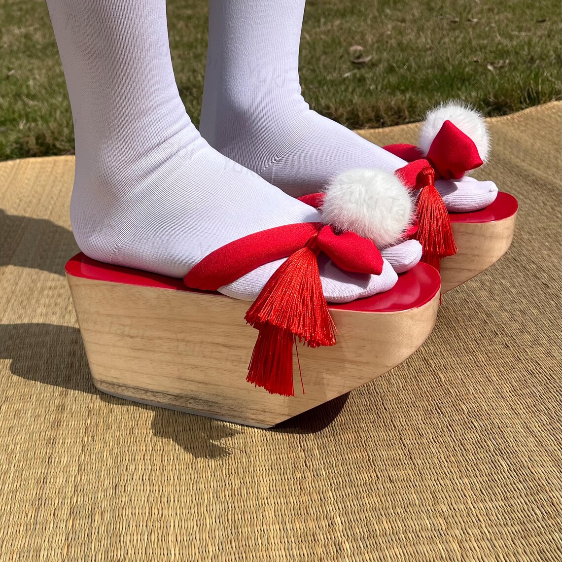 Japanese Kimono Geta, Oiran Geta, Kimono Geta , Zori Sandals, Tabi ...