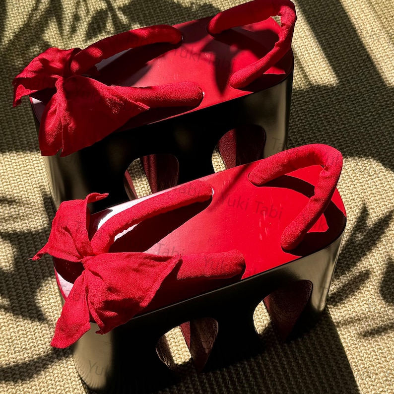 Vintage Three-tooth Geta Japanese Okobo Sandals (24.5 CM) - Etsy