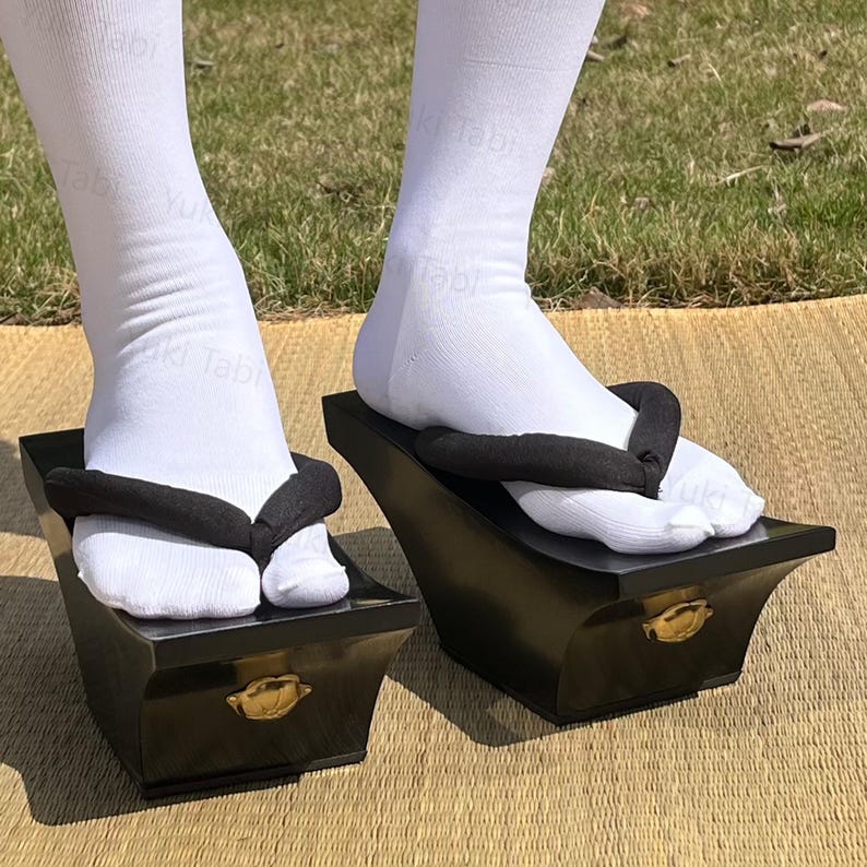 Oiran Geta Platform Sandals Japanese Wooden Clogs - Etsy
